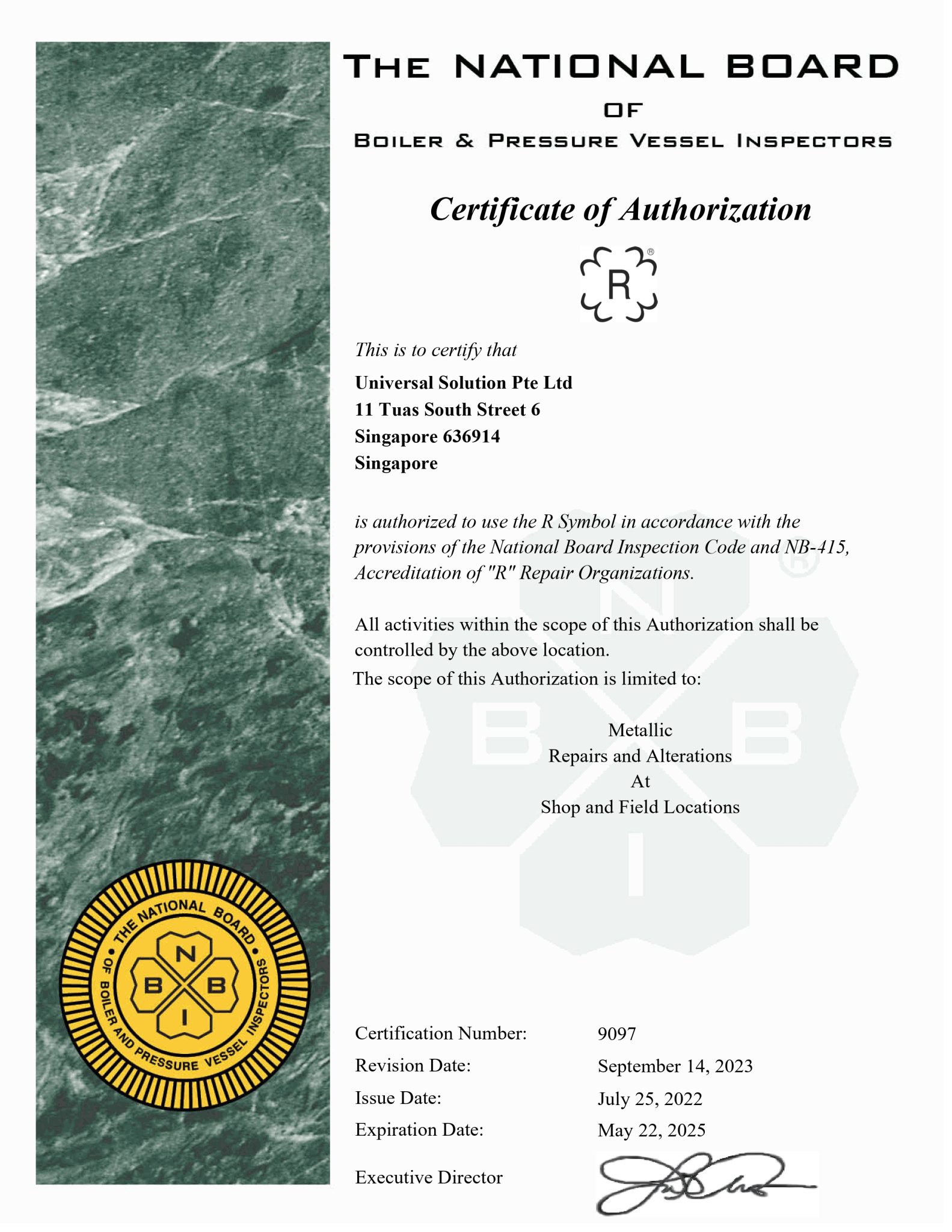 ACCREDITATION - Universal Solution